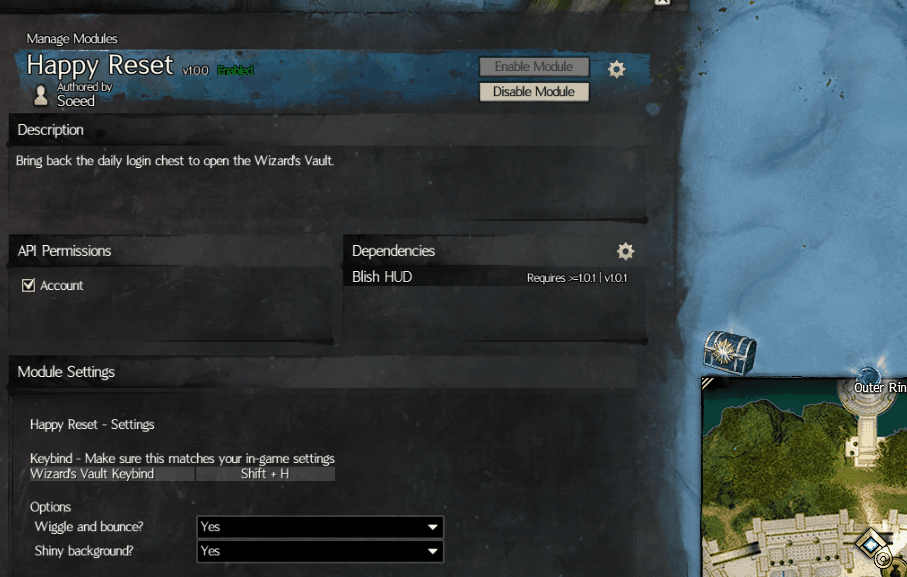 Happy Reset Module | Blish HUD